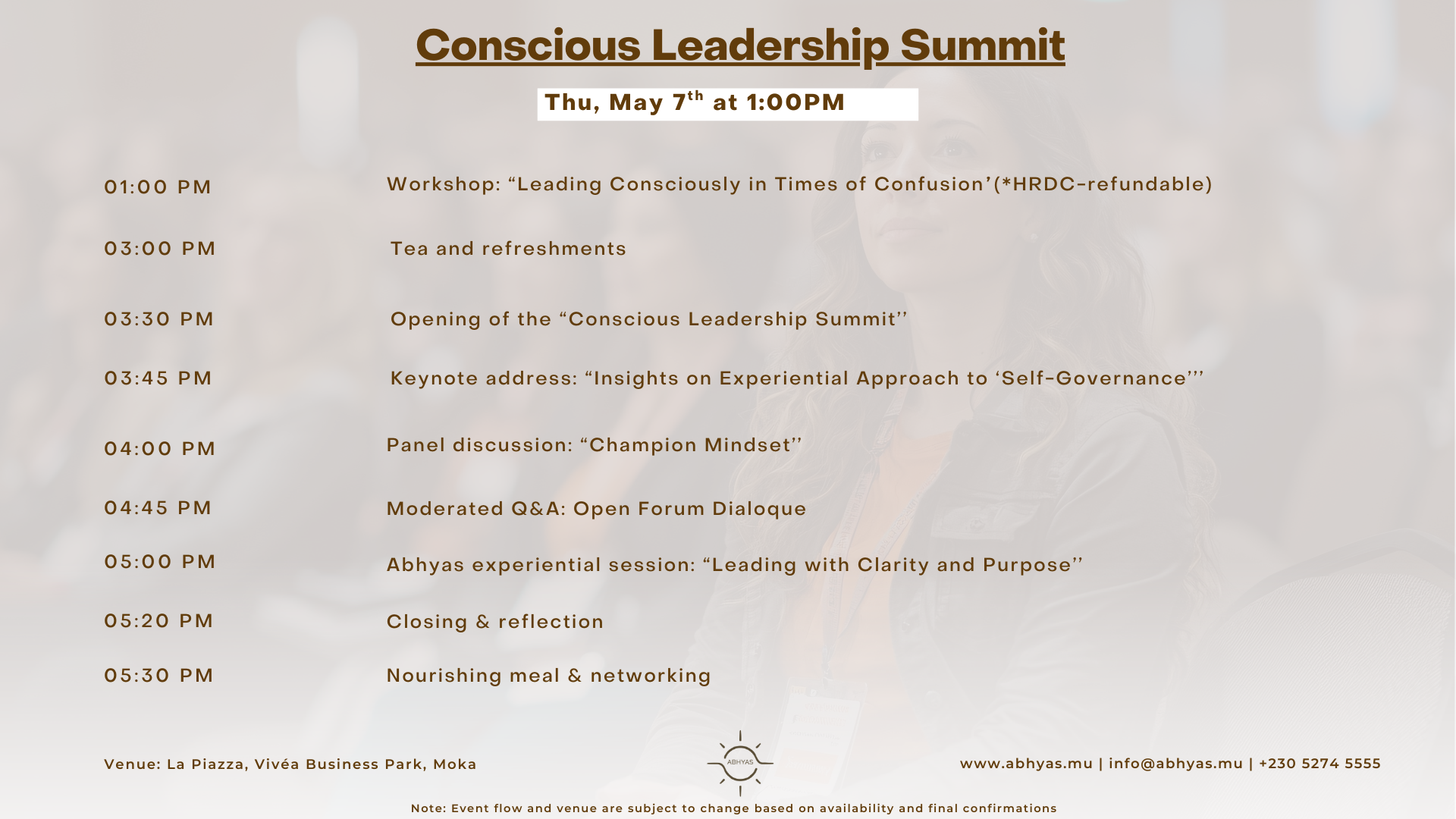 Conscious Leadership Summit – Abhyas MU